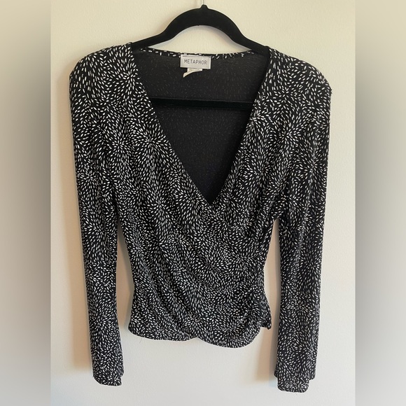 Metaphor | Tops | Vintage Made In Usa Metaphor Black Long Sleeve ...